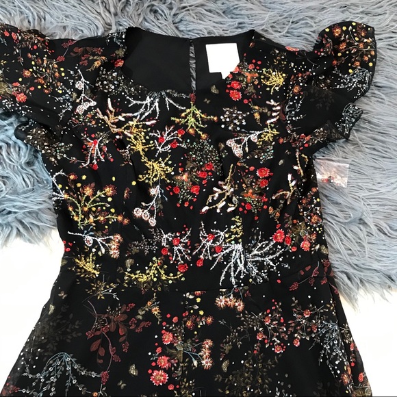 Modcloth | Dresses | Modcloth Embellished To Perfection Floral Dress ...